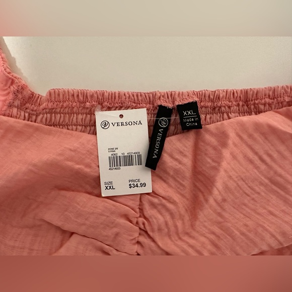 Versona | Tops | Nwt Versona Making Wishes Top Pink Size Xxl Puffed ...